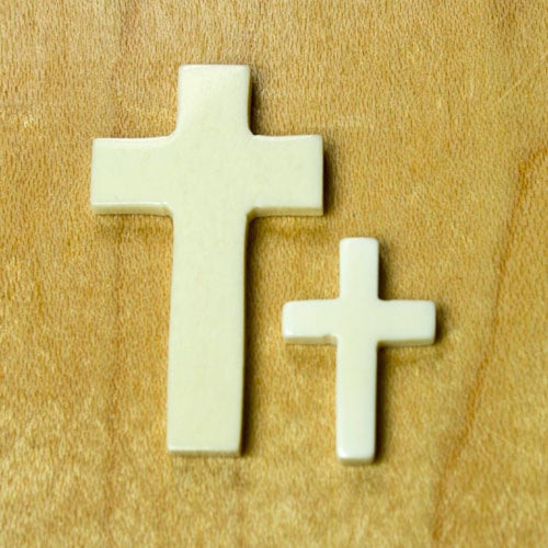 Ivory Cross Blank | D.E.L.S. Nantuckets