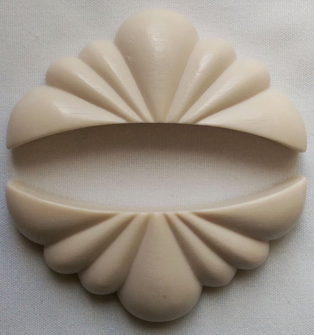 Acrylic Scallop Side Handles | D.E.L.S. Nantuckets