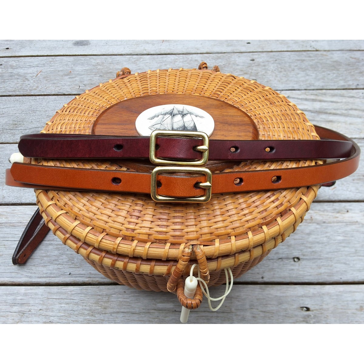 Handmade Crossbody Leather Strap | D.E.L.S. Nantuckets